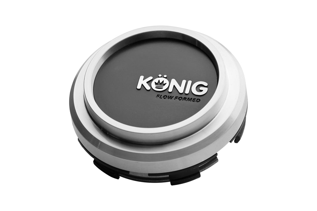 CAPFFPIT - Flow Formed Center Cap Silver w/ Black Face – Konig Wheels USA
