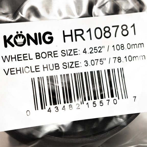 HUB RING SET (4pcs) - 108.1mm O.D. / 78.1mm – Konig Wheels USA