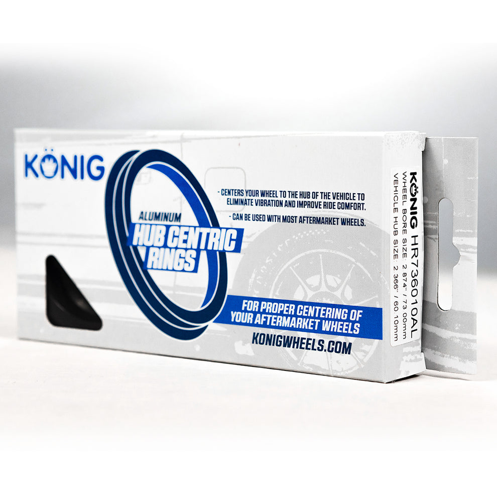 HUB RING - ALUMINUM SET (4pcs) - 73.1mm O.D. / 60.1mm – Konig Wheels USA
