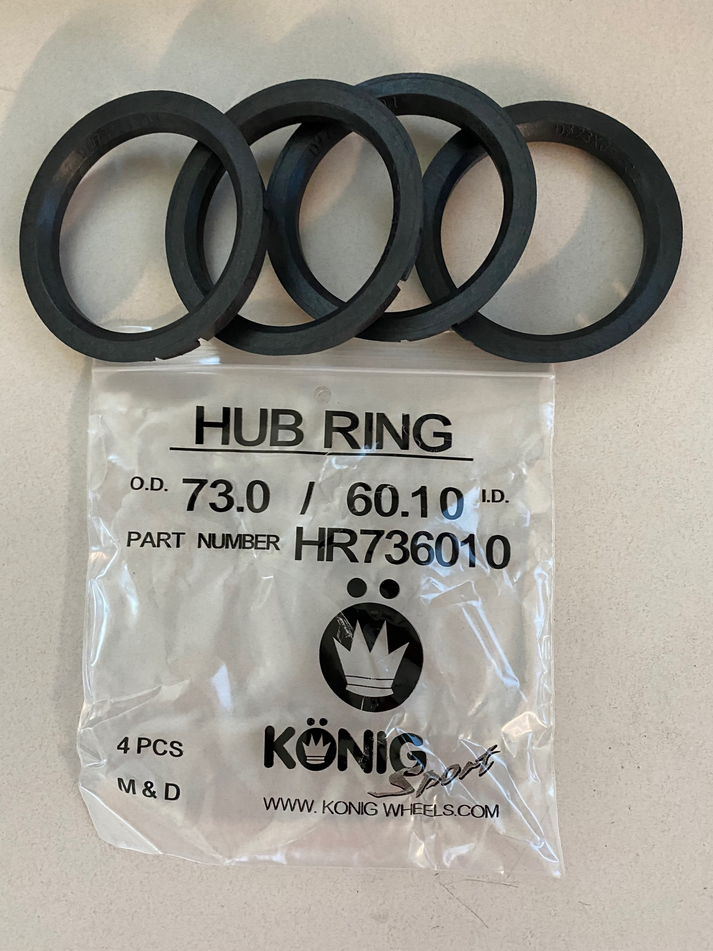 HUB RING SET (4PCS) - 73MM O.D. / 60.1MM – Konig Wheels USA